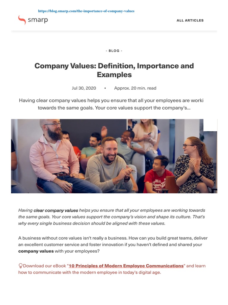 Definition Core Values 2 | PDF | Organizational Culture | Value (Ethics)