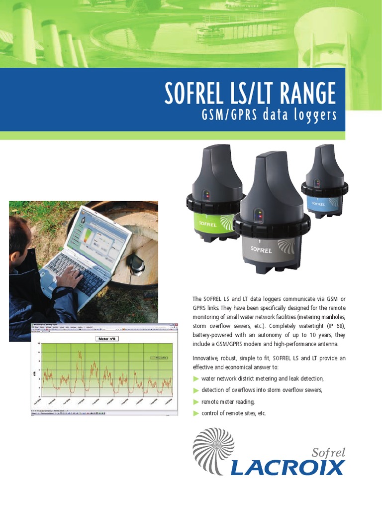 Sofrel LS/LT Range: GSM/GPRS Data Loggers | PDF | General Packet Radio Service | Gsm