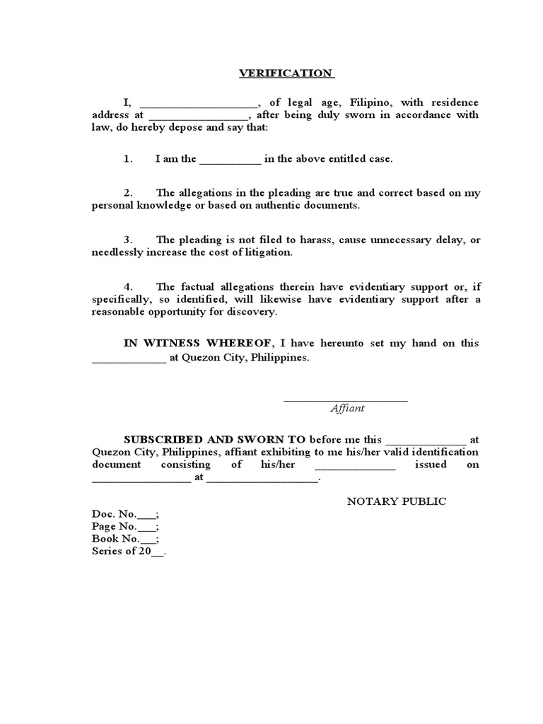 DRAFT Verification Updated 2020 | PDF | Law
