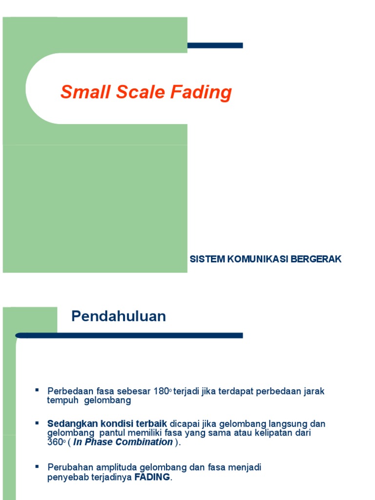 Modul 5 - Small Scale Fading | PDF