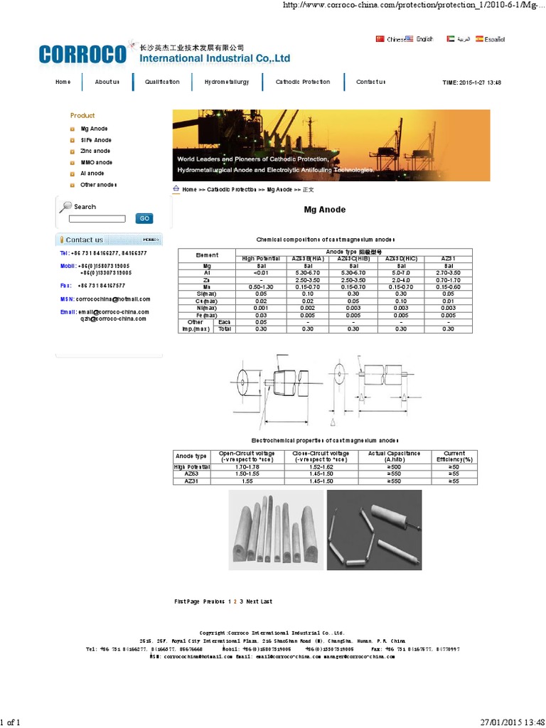 Mg-Anode 2.htm | PDF | Anode | Magnesium