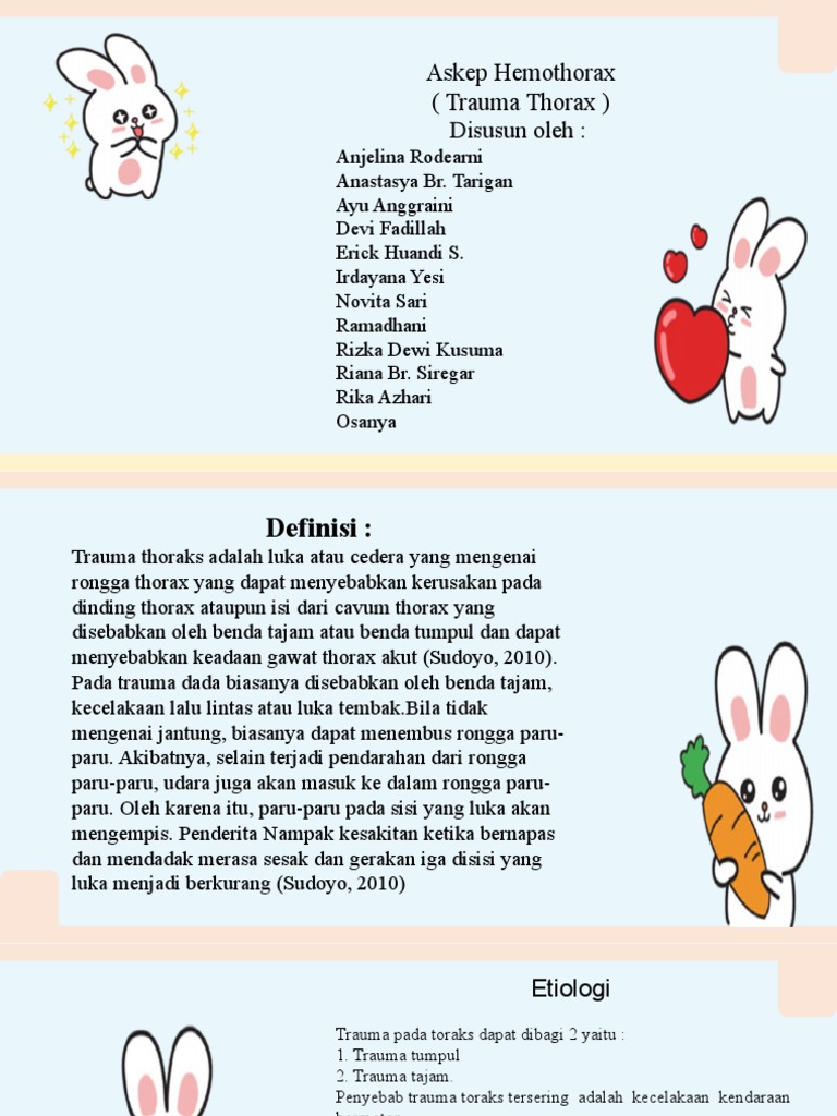 Askep Hemothorax | PDF