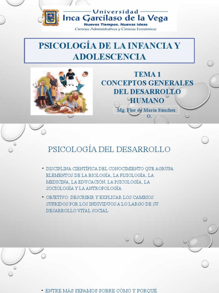 Tema 1 - Conceptos Generales Del Desarrollo Humano - Psic - de La Infancia y Adolesc | PDF ...