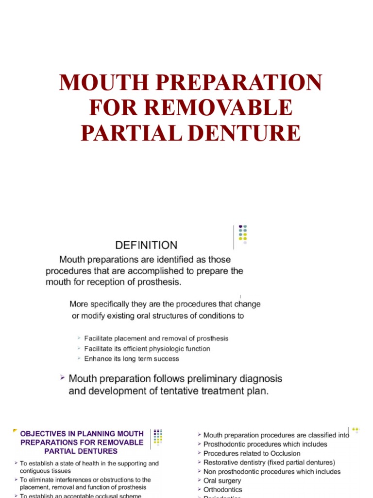 Preparing Teeth for Removable Partial Dentures: A Guide to Cingulum and ...