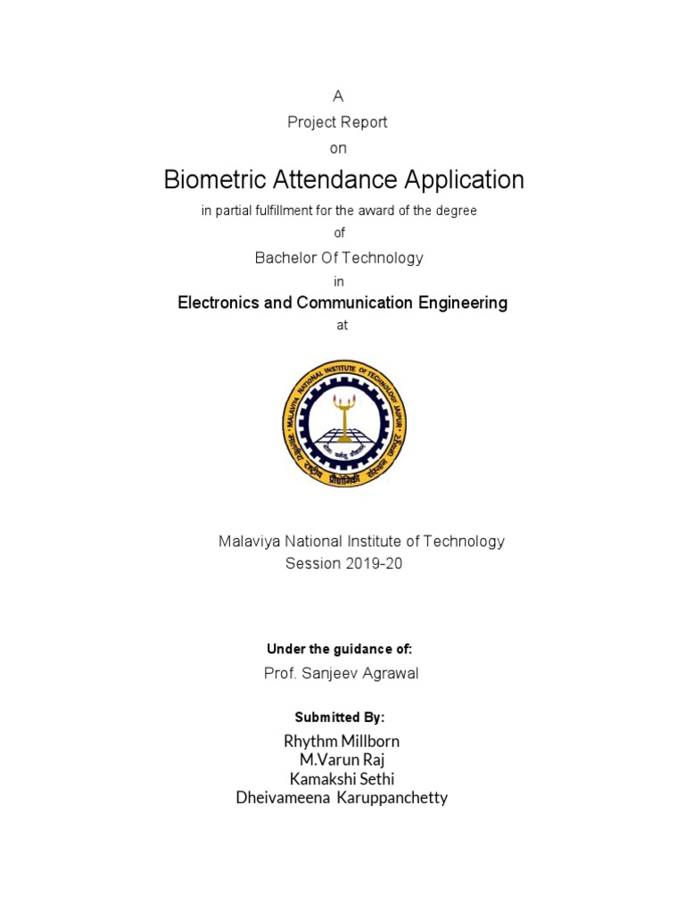 Biometric Attendance Application-1 | PDF | Java (Programming Language ...
