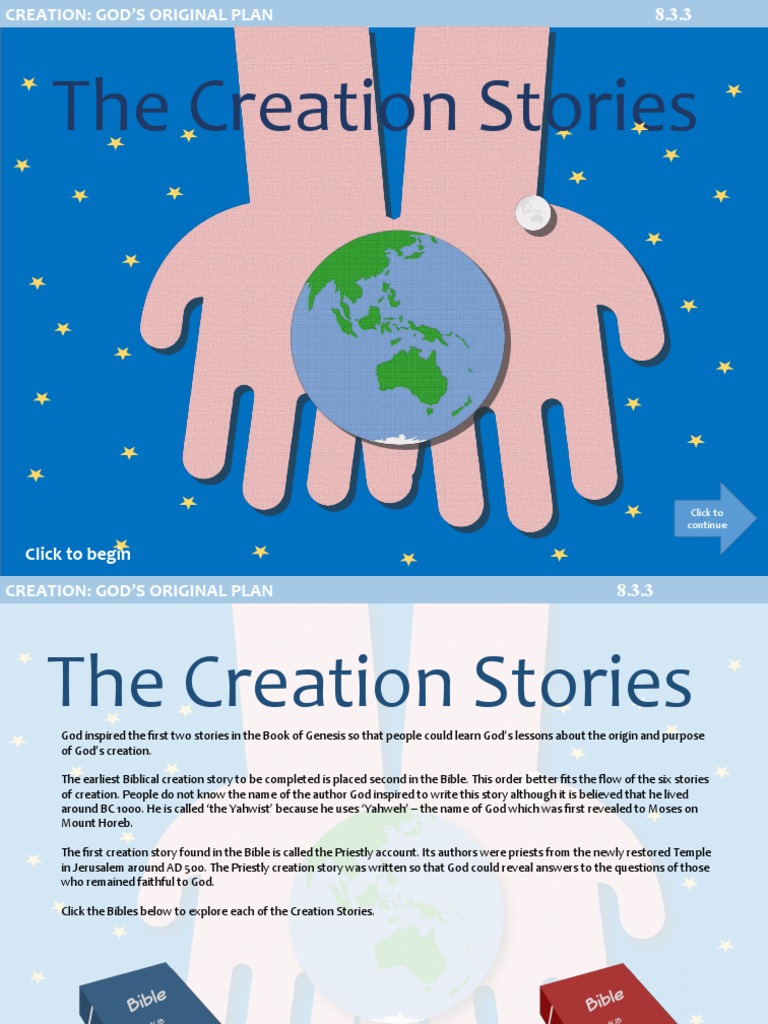 Biblical Order of Creation Stories | PDF | Genesis Creation Narrative ...