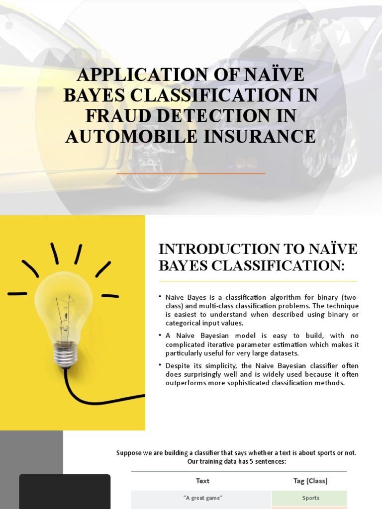 Application of Naïve Bayes Classification in Fraud Detection | PDF | Statistical Classification ...