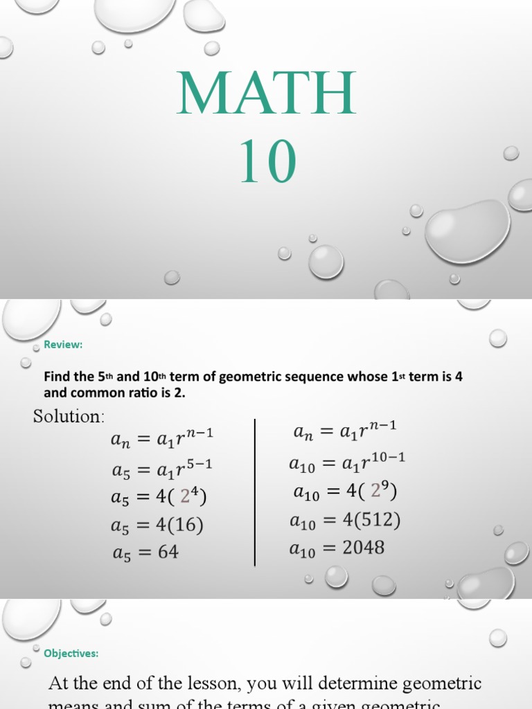 Geometric Mean (Autosaved) | PDF | Sequence | Summation