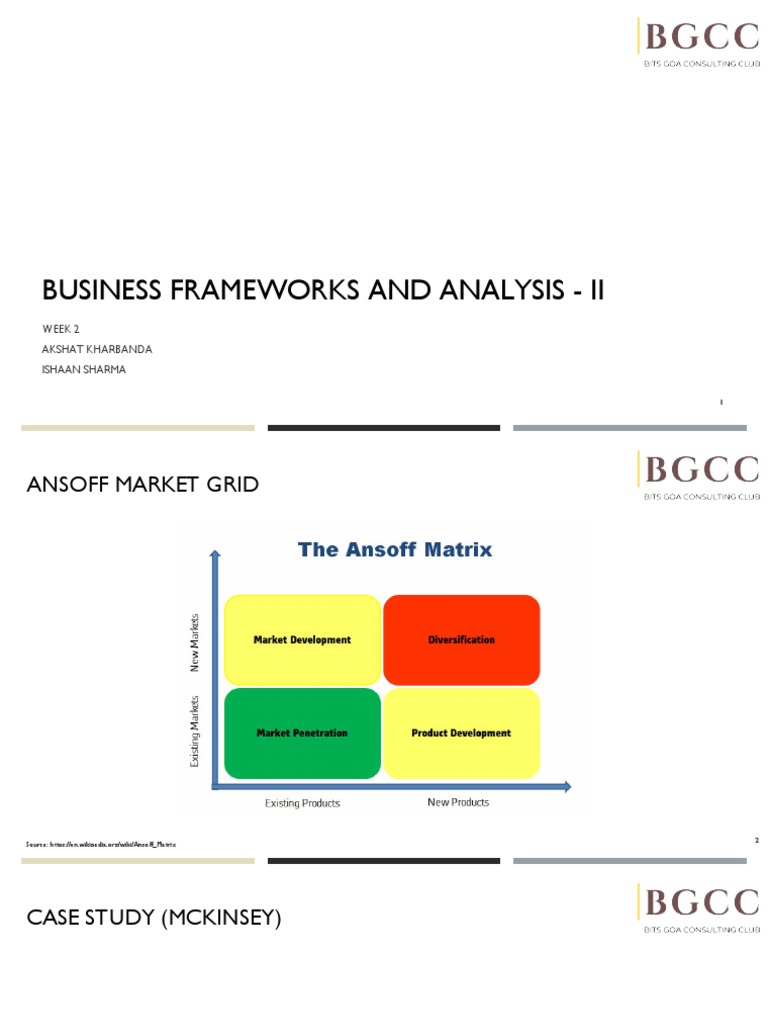 Business Frameworks and analysis-II | PDF | Mc Kinsey & Company | Sales