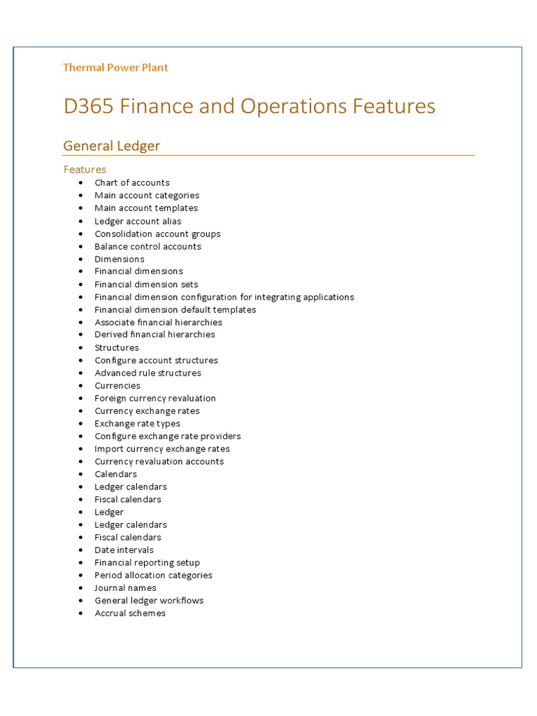 SOW For D365 F&O. | PDF | Fixed Asset | Banks