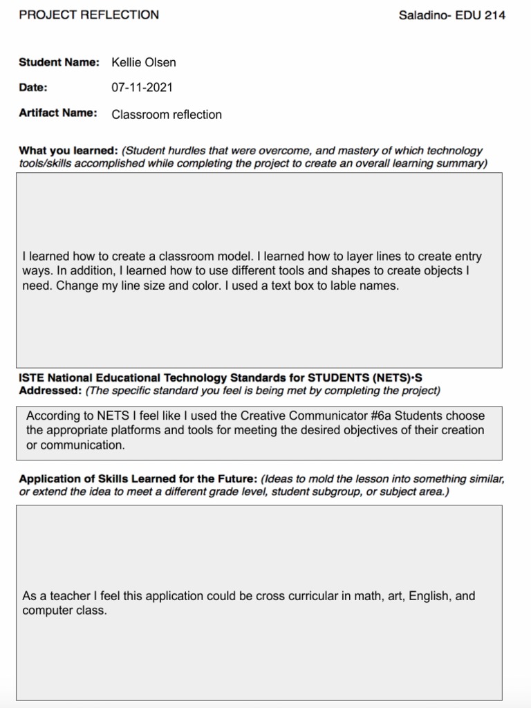 Classroom Reflection | PDF | Career & Growth | Social Science