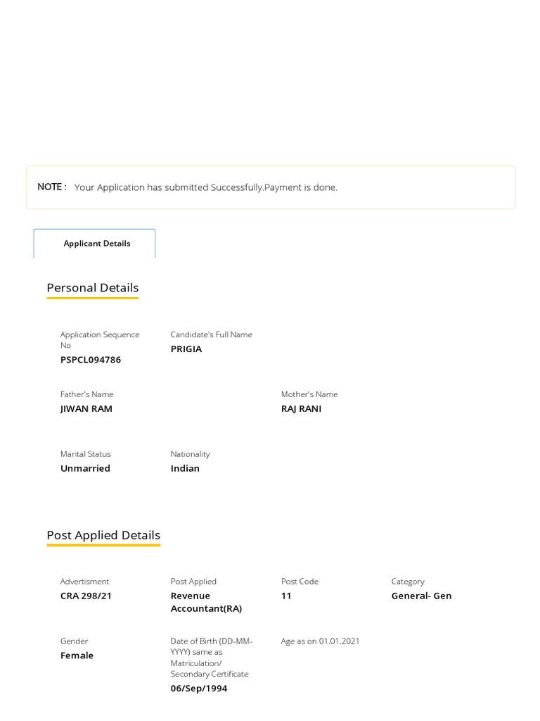 PSPCL Form Ra 2021 | PDF | Social Institutions | Social Science