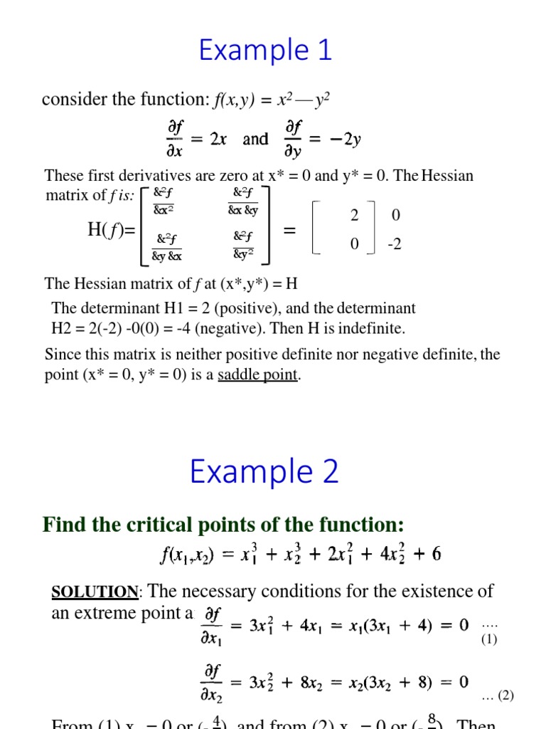 Multivariable Optimization Techniques Pdf Mathematical Optimization