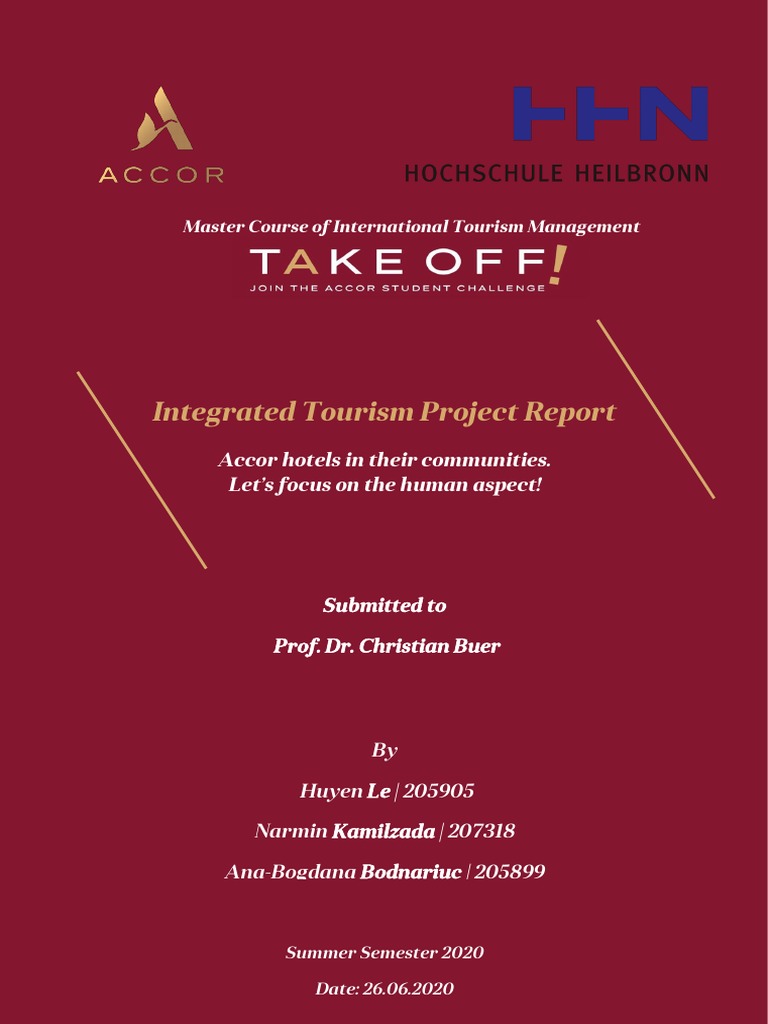Integrated Project Report - Accor Take Off Project | PDF