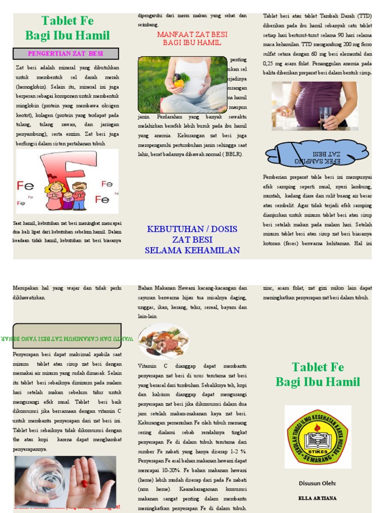 Leaflet Zat Besi | PDF
