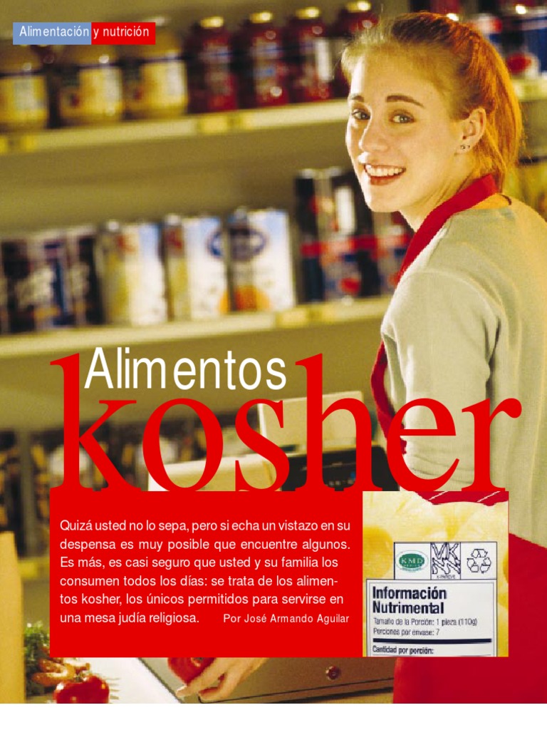 Guía sobre alimentos kosher y su consumo | PDF | Carne | Alimentos