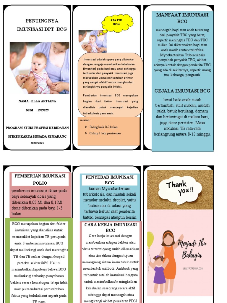 Leaflet Imunisasi BCG | PDF