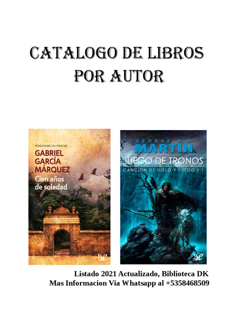 Catalogo de Libros Por Autor | PDF | Poirot Hercule | Agatha Christie