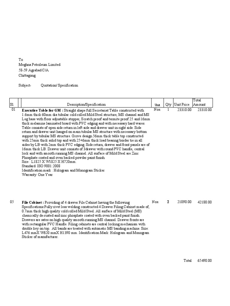 Executive Table For GM: Straight Shape Full Secretariat Table ...