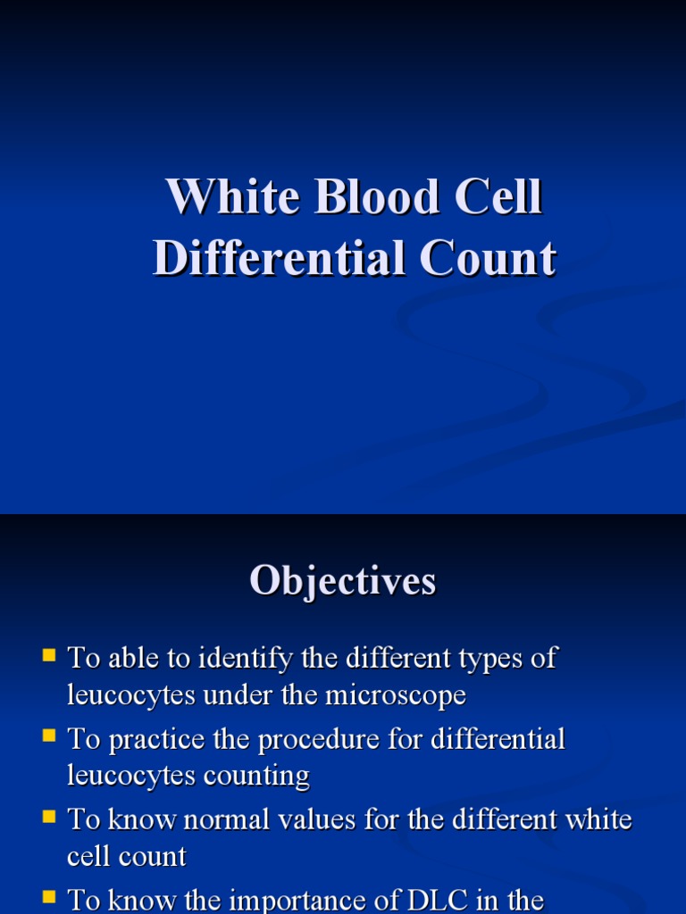 WBC Differential Count Guide | PDF | White Blood Cell | Histology
