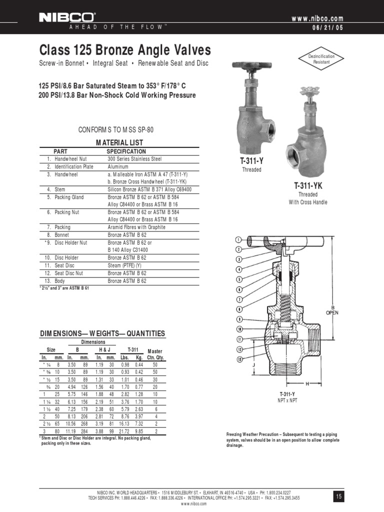 Valvula Globo en Angulo | PDF | Bronze | Valve