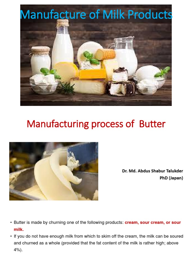 Chapter 3 Manufacture Milk and Milk Products | PDF | Cheese | Cheesemaking