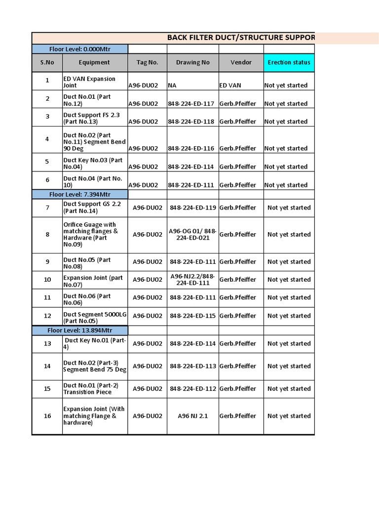 Bag Filter Fan To Bag Filter | PDF | Building Engineering | Building Technology
