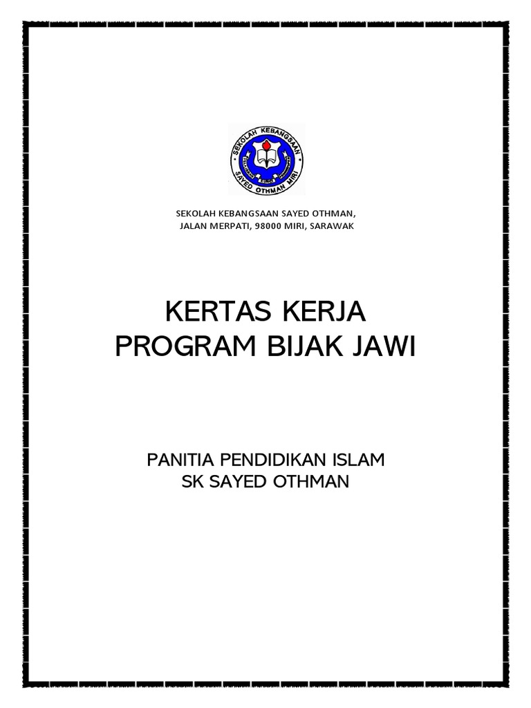 Kertas Kerja Program Bijak Jawi | PDF