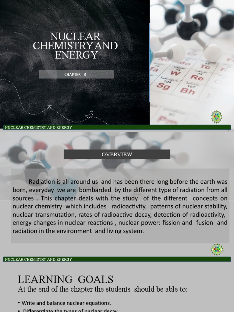 Chapter 3 Nuclear Chemistry and Energy | Download Free PDF | Nuclear ...
