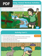 Animal Walk Cards 1 | PDF