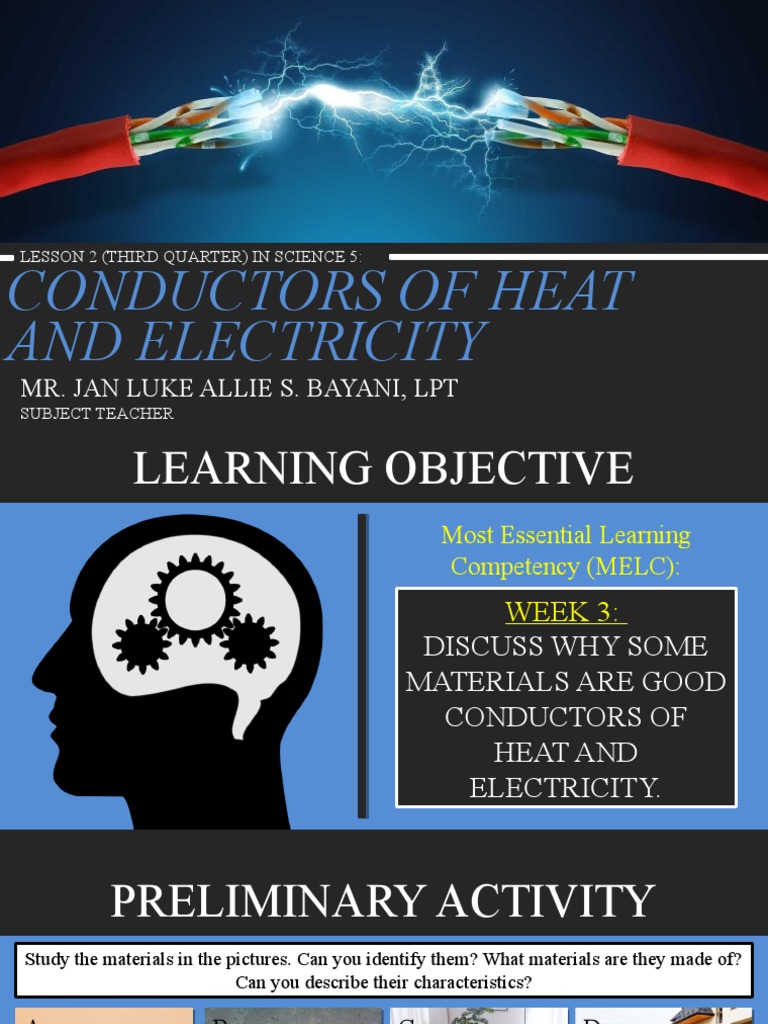Conductors of Heat and Electricity | PDF | Electrical Conductor ...