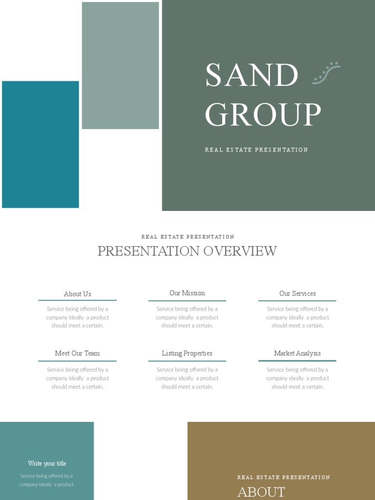 Sand Group PowerPoint Template | PDF | Prices | Business Process