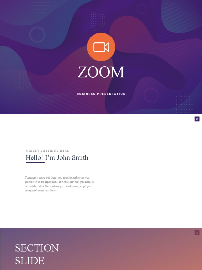 Zoom PowerPoint Template | PDF | Public Sphere | Microeconomics