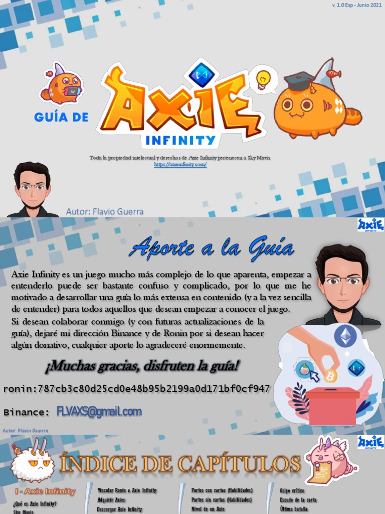 Guia Axie Infinity Esp v1.0 | PDF | Criptomoneda | Tanques