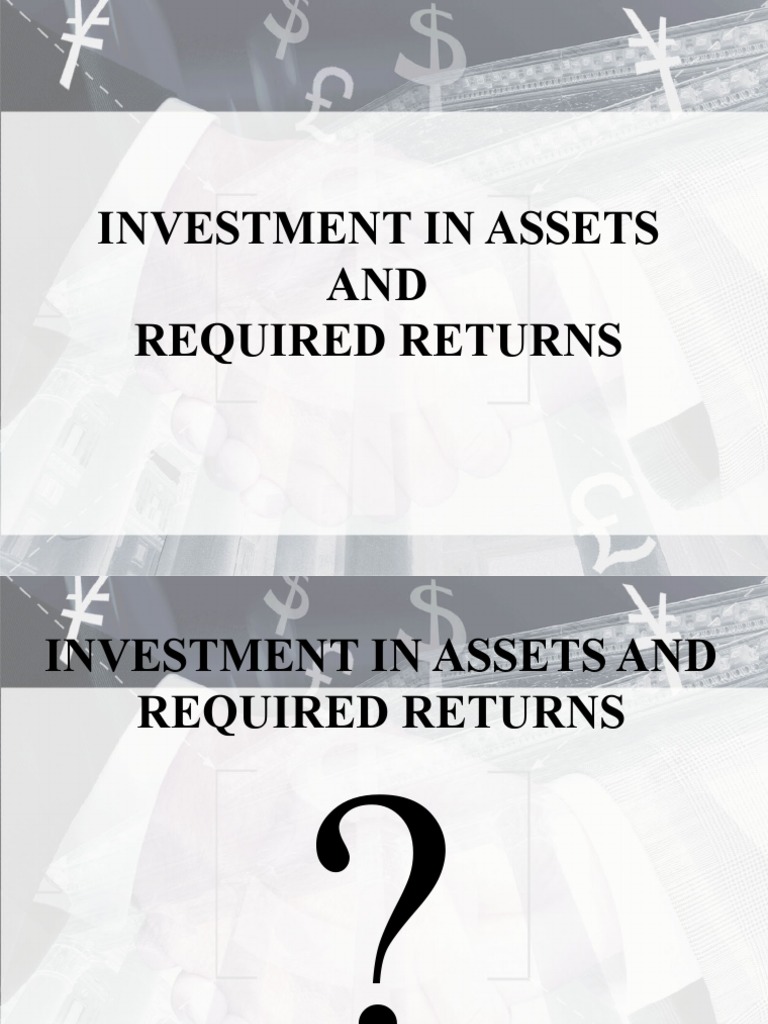 Investment in Assets | PDF | Depreciation | Net Present Value