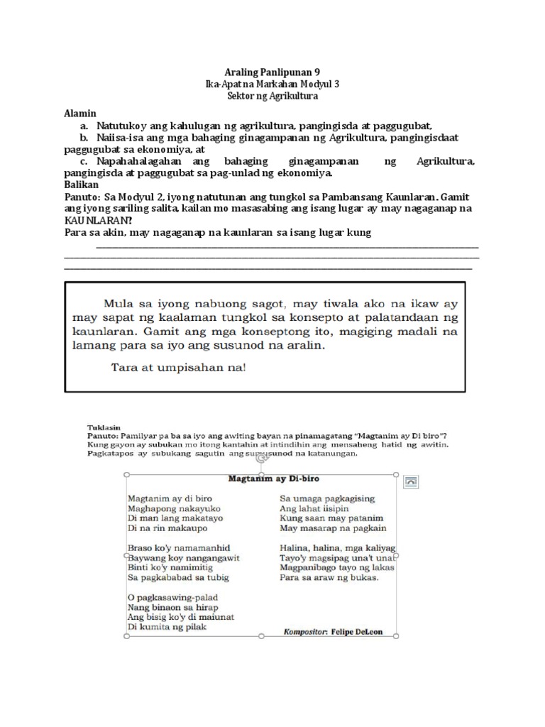 AP9 Q4 M3 Shortened | PDF