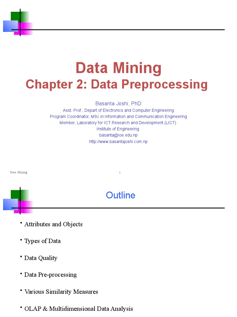 Data Mining CH2 | PDF | Level Of Measurement | Metrology