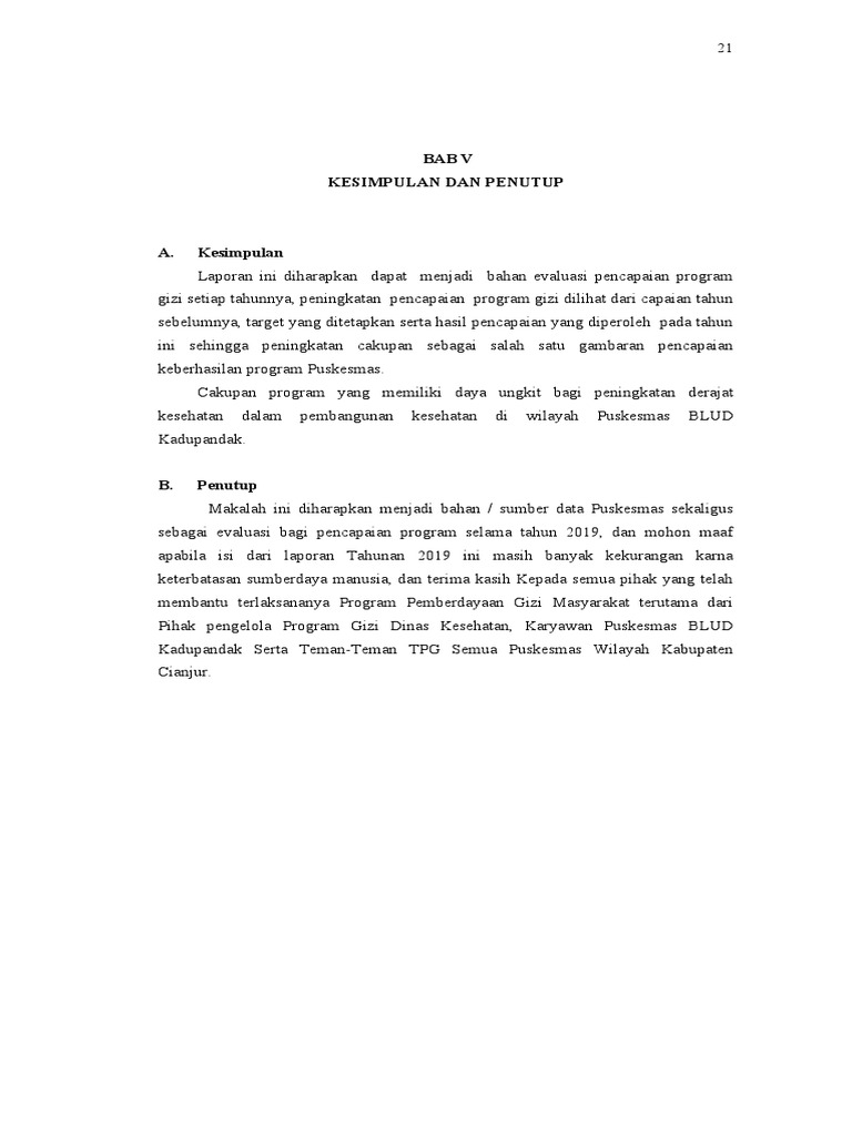 Bab V - Kesimpulan Dan Saran | PDF