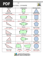 Geometry Cheat Sheet 4 2d Shapes Formulas | PDF | Area | Rectangle