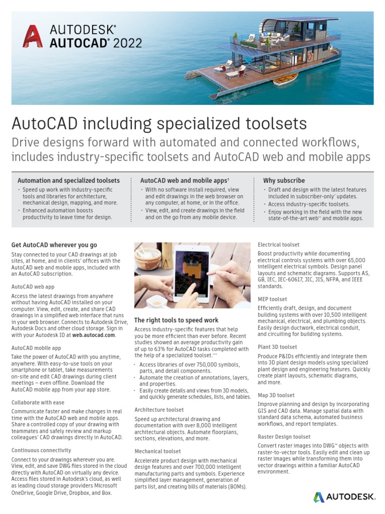 Autocad 2022 Specification - Brochure | PDF | Auto Cad | Autodesk