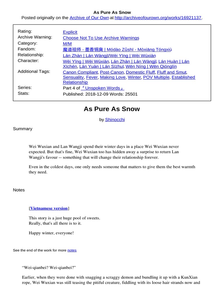 As Pure As Snow | PDF | Nature