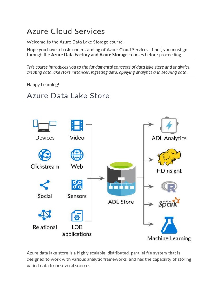 Data Lake | PDF | Apache Hadoop | Microsoft Azure