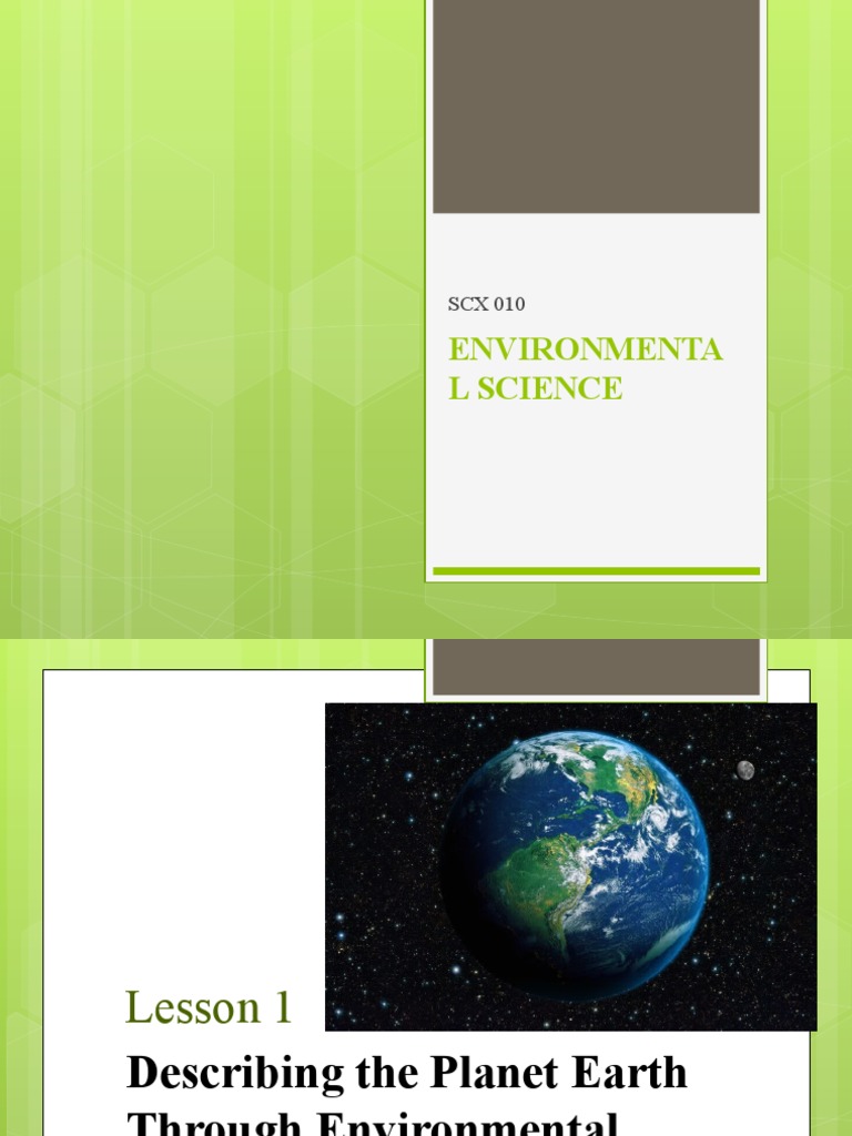 Overview of Environmental Science | PDF