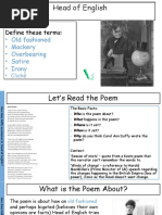 'One' by James Berry Poem Interpretation | PDF