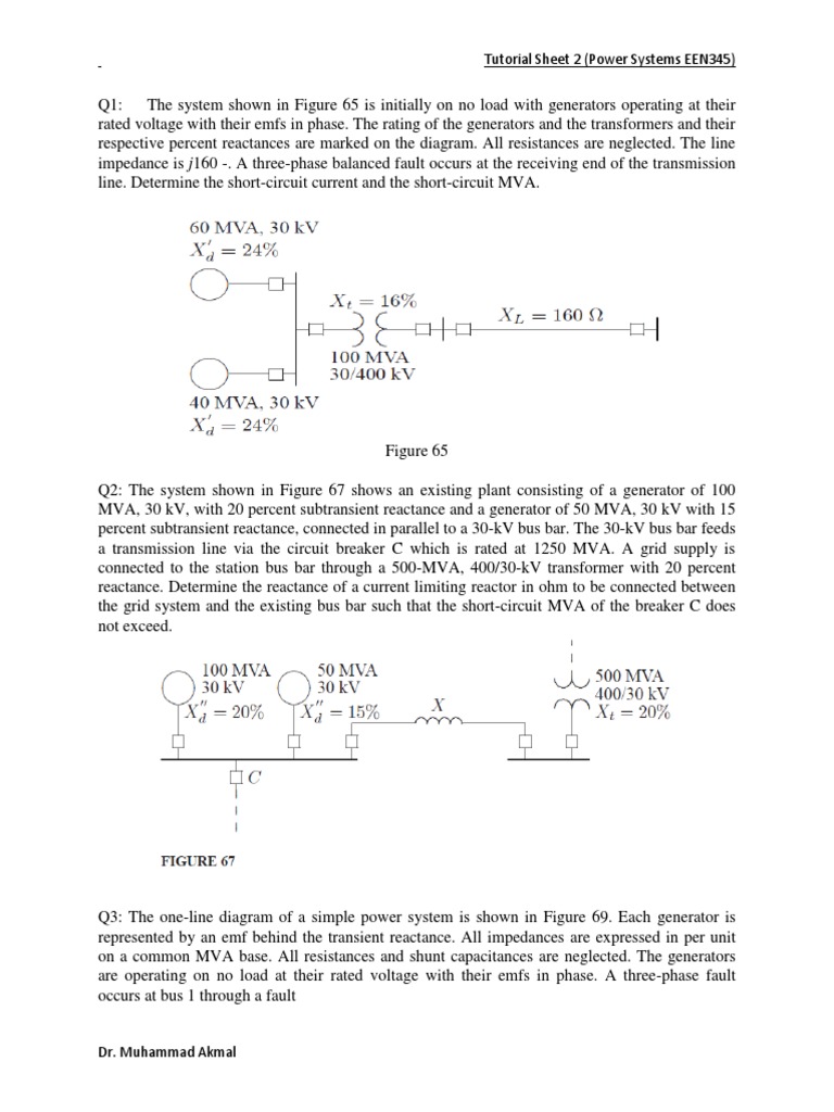 Analysis of Faults in Multi-Bus Power Systems: Calculating Short-Circuit Currents, Fault ...