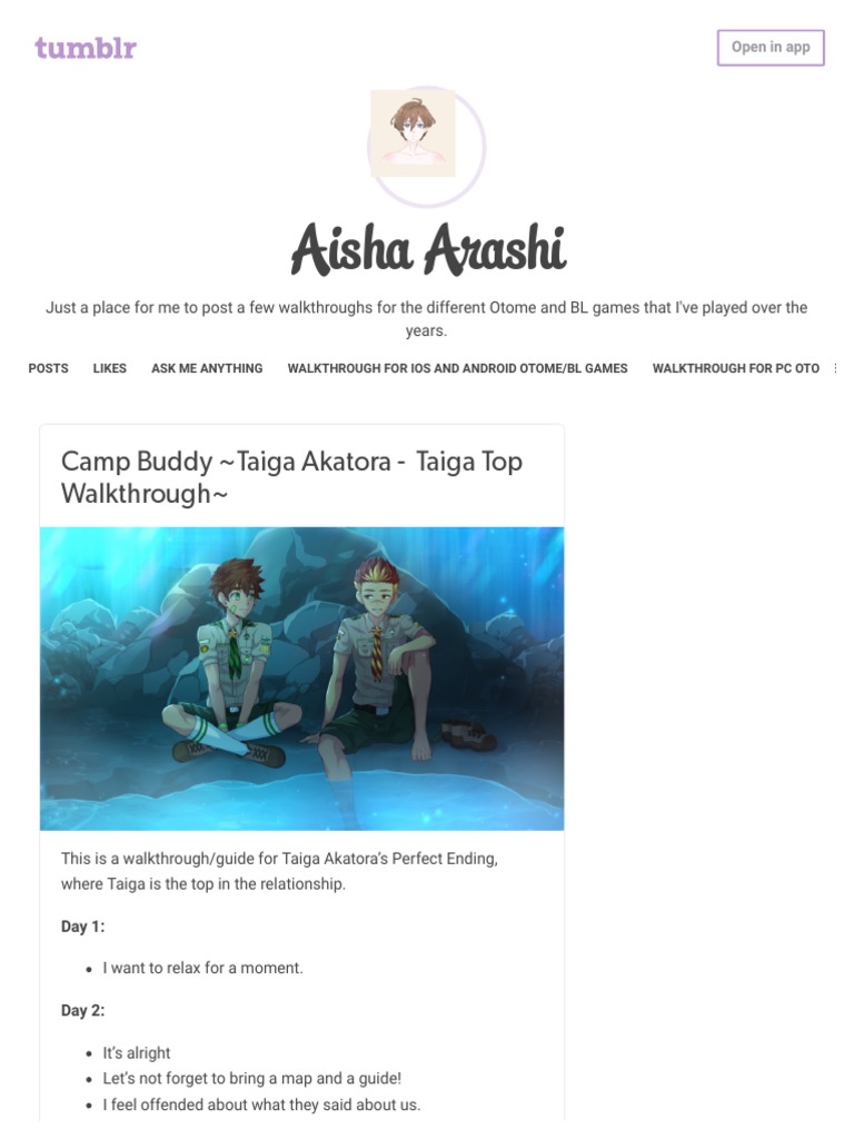 Aisha Arashi - Camp Buddy Taiga Akatora - Taiga Top... | PDF | Leisure ...