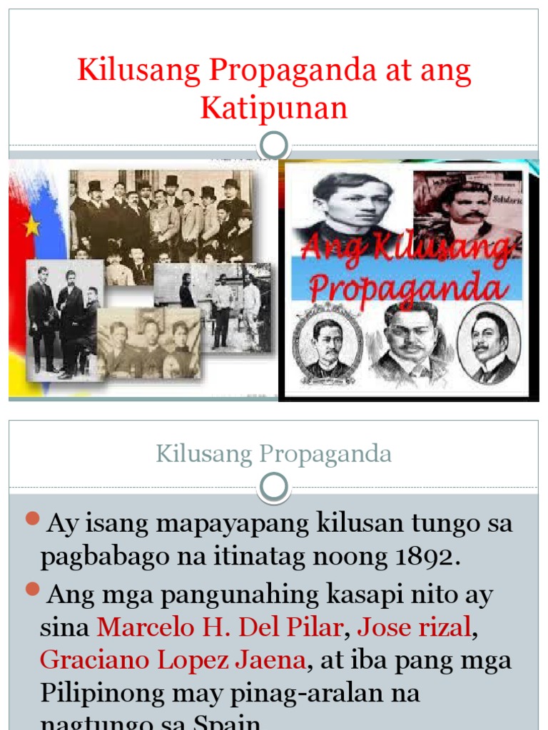 Kilusang Propaganda at Ang Katipunan | PDF