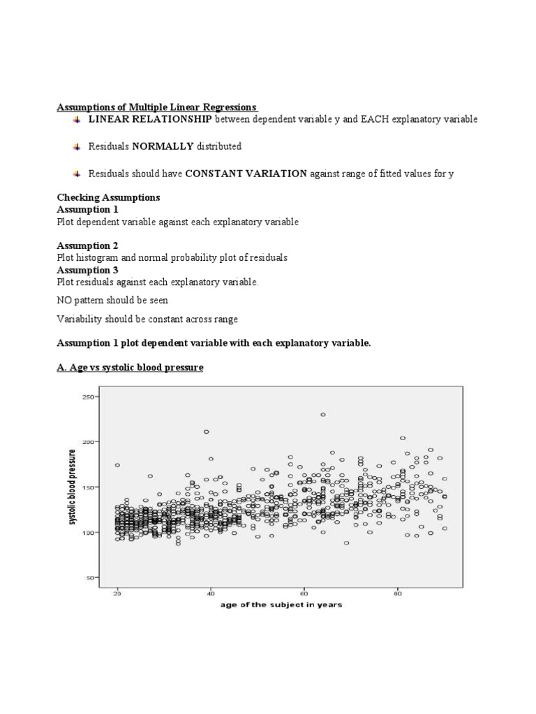 Assignment of Multiple Linear Regressions | PDF | Errors And Residuals | Blood Pressure