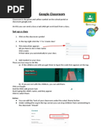 Script How To Create A Google Classroom | PDF | Classroom | Learning