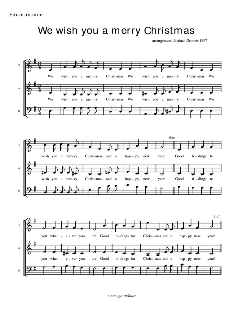 We Wish You A Merry Christmas-3 FL | PDF